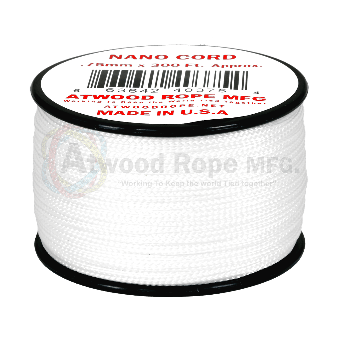 .75mm Nano Cord - White - Serious Paracord