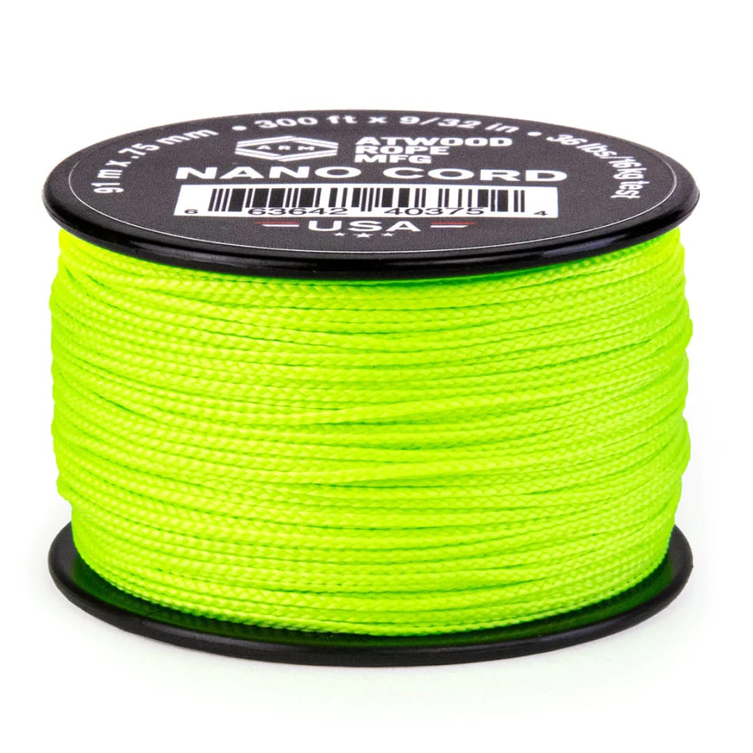 .75mm Nano Cord - Neon Green - Serious Paracord
