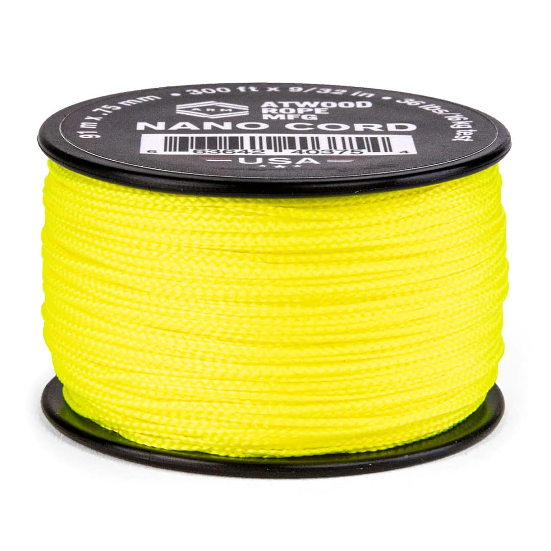 .75mm Nano Cord - Neon Yellow - Serious Paracord