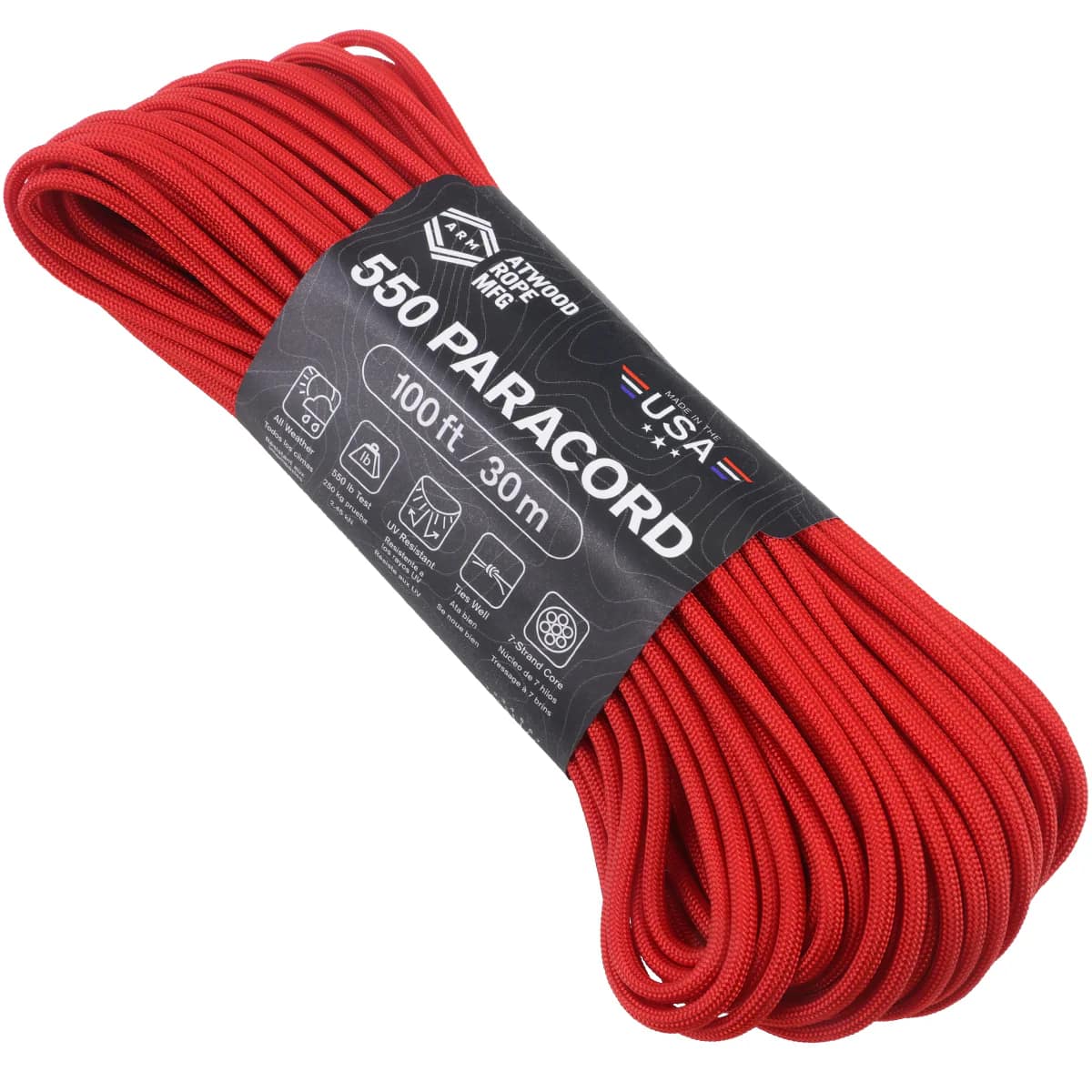 550 Paracord - Red - Serious Paracord