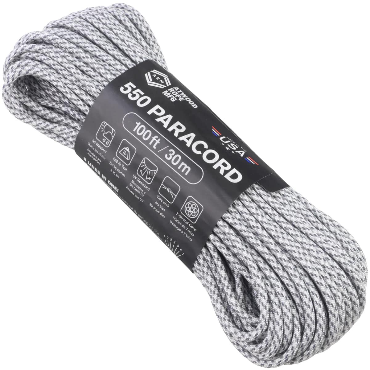 550 Paracord - Arctic Camo - Serious Paracord
